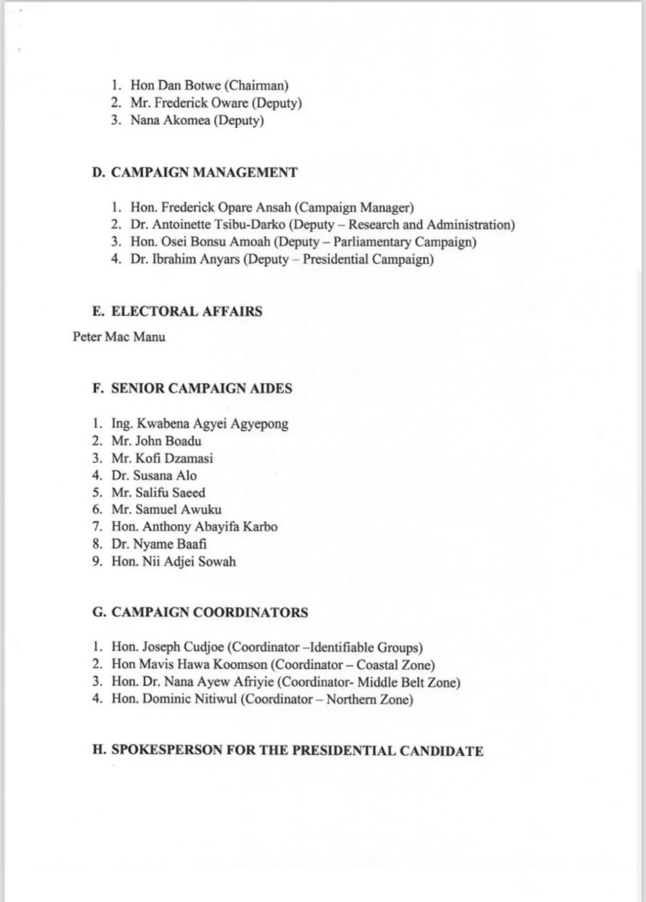 Election 2024: The NPP constitutes national campaign committees - abcnewsgh